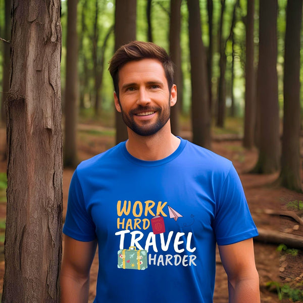 Work Hard Travel Harder Outing T-Shirts exclusive at T Bhai